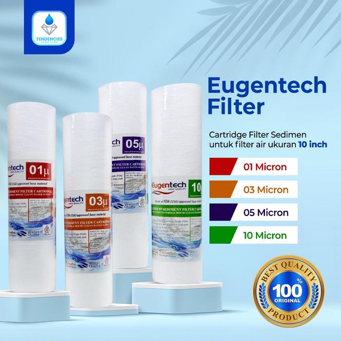 Promo Sedimen EUGENTECH 10 Inch Cartridge Filter Air RO Rumah Tangga ...