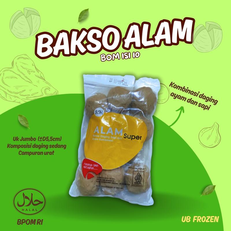 Baso Alam Super BOM isi 10 Bakso Frozen Food - Shop | Tokopedia