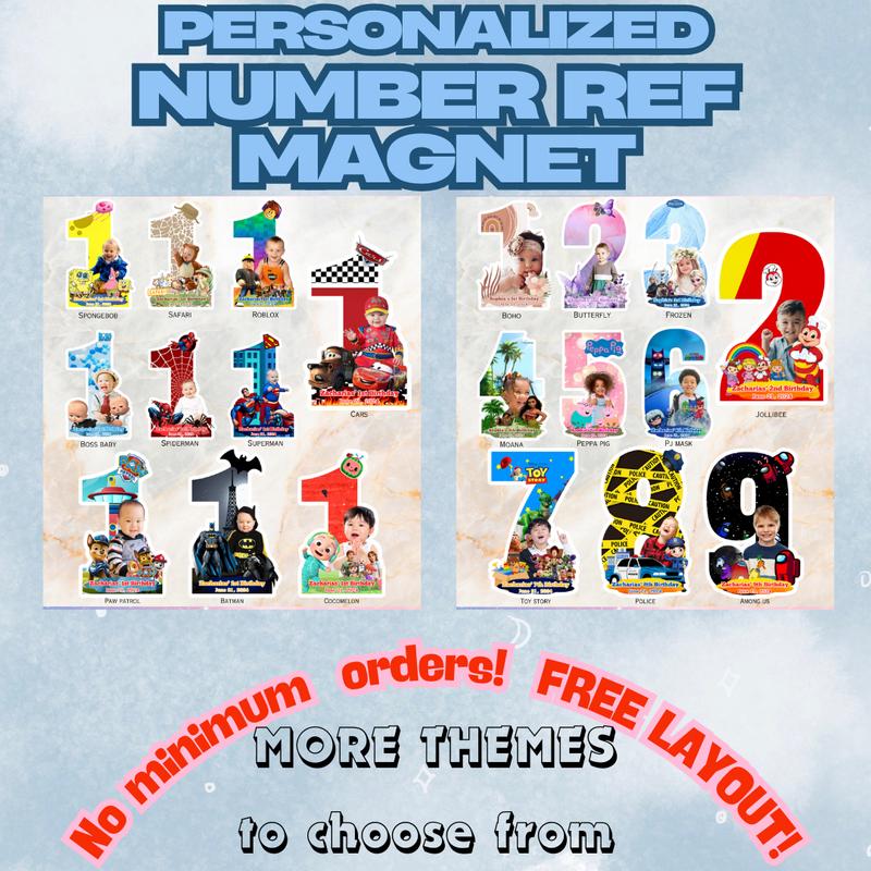 SOUVENIR NUMBER REF MAGNET FOR BIRTHDAYS WITH PLASTIC AND TAG - TikTok ...