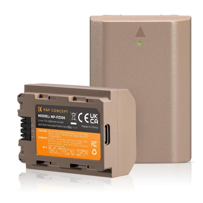 Promo K&F Concept KNF Battery for SONY NP-FZ100 2000mAh 1PCS With Type ...
