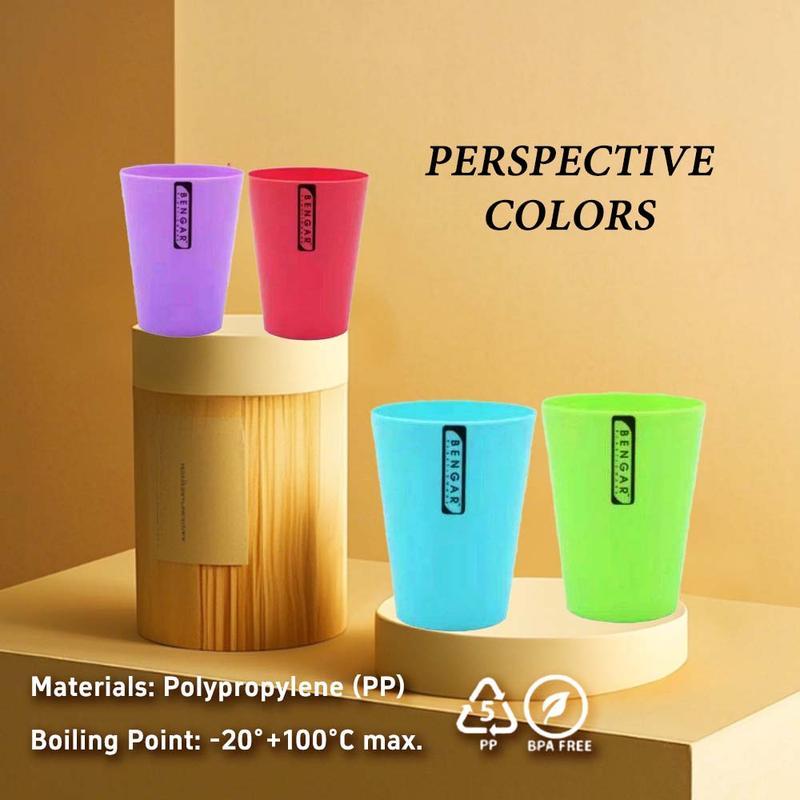 Colorful Plastic Cup Eco Friendly ReusableDrinking Cup Mouth - TikTok ...