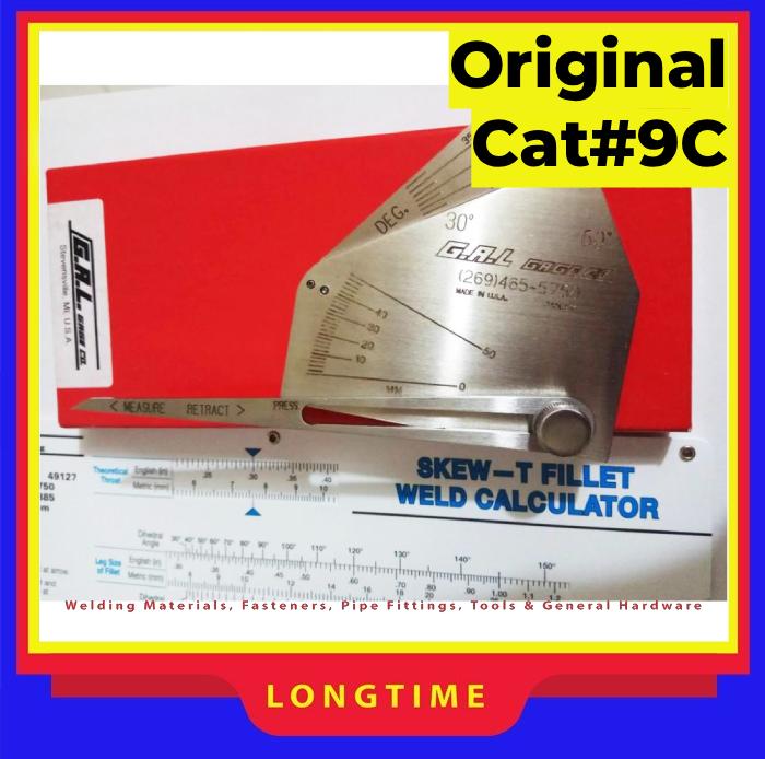 Jual G.A.L Skew-T Fillet Weld Gauge Metric GAL Gage Co. Cat #9c ...