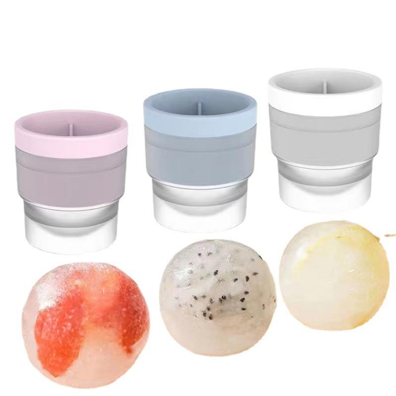 1Pc Stackable Circular Ice Hockey Silicone Mold DIY Ice Ball - TikTok ...