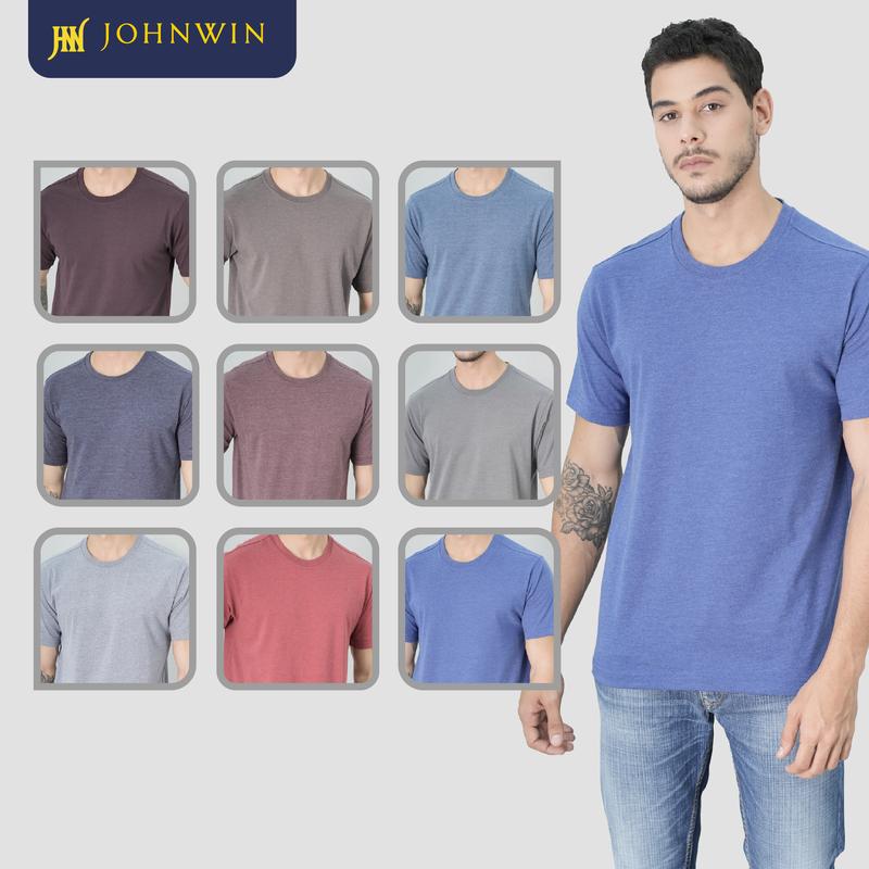 Johnwin - Slim Fit - Kaos Polos - Kaos Essential - Variasi Warna - Shop | Tokopedia