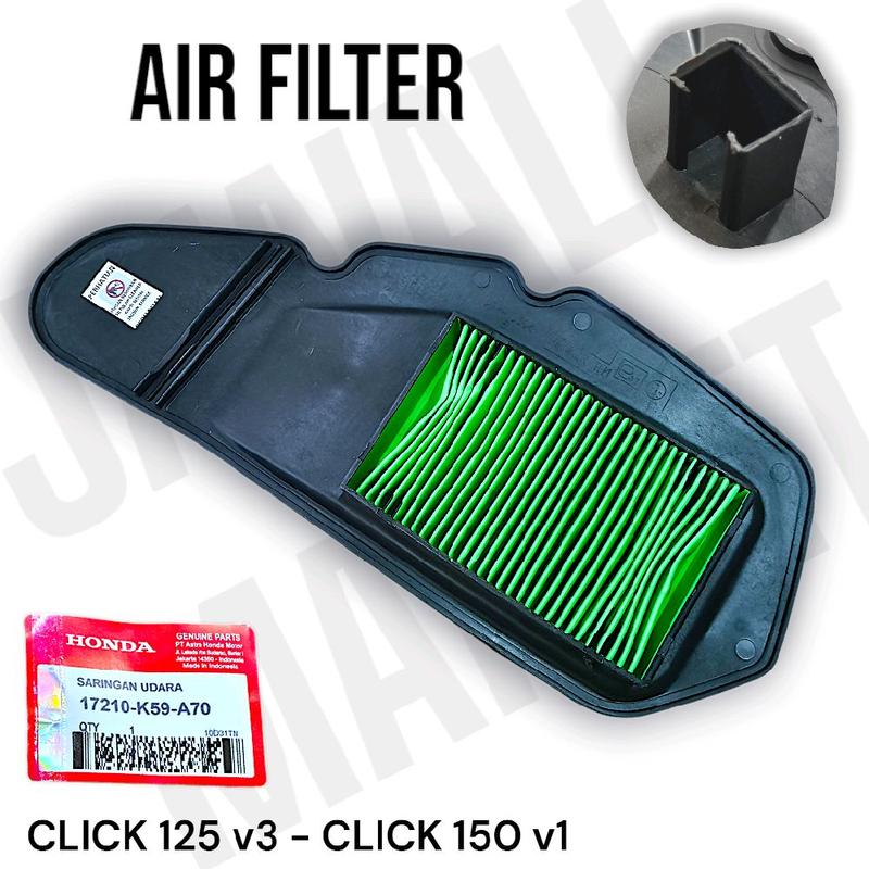Air Filter CLICK 125i V1, V2, V3 HONDA OEM AIR BOX FILTER PARTS ...