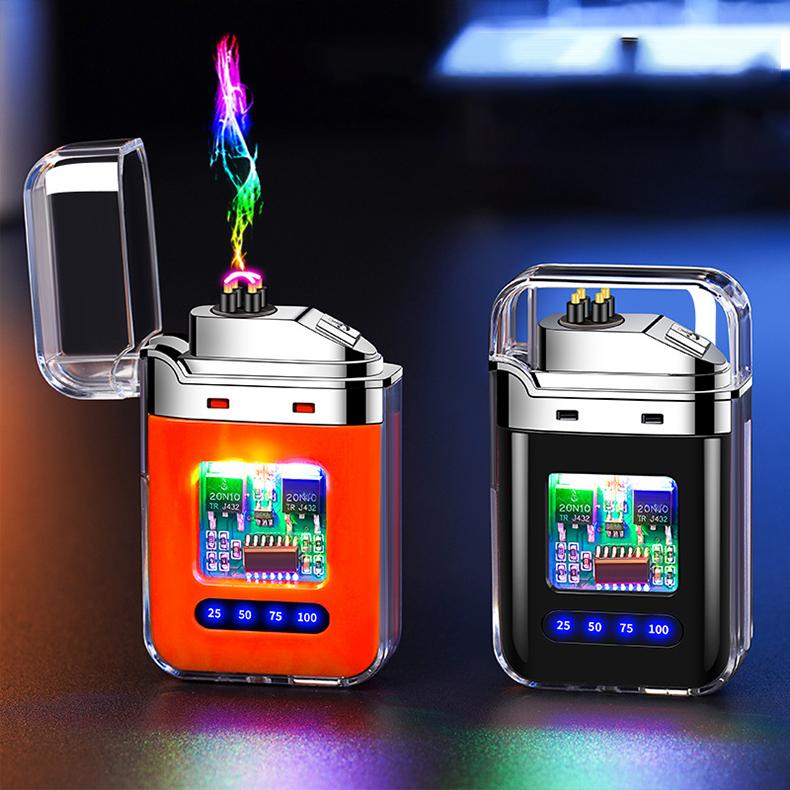 Transparent Shell Outdoor Waterproof Plasma Lighter with Electronic ...
