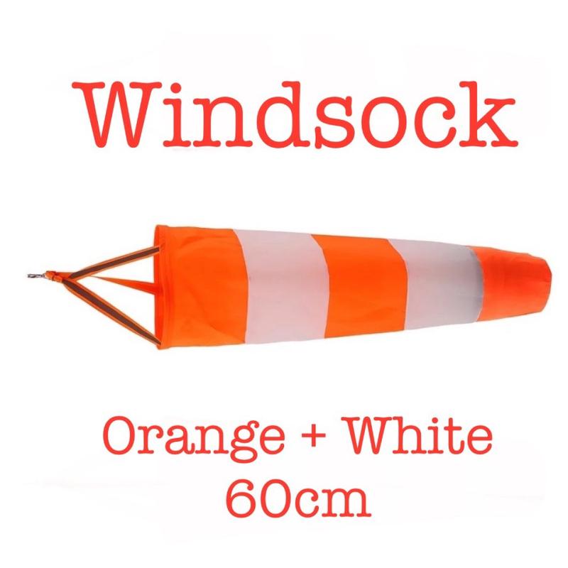 Windsock 60cm Orange + White Penunjuk Arah Mata Angin Wind Sock - Shop ...