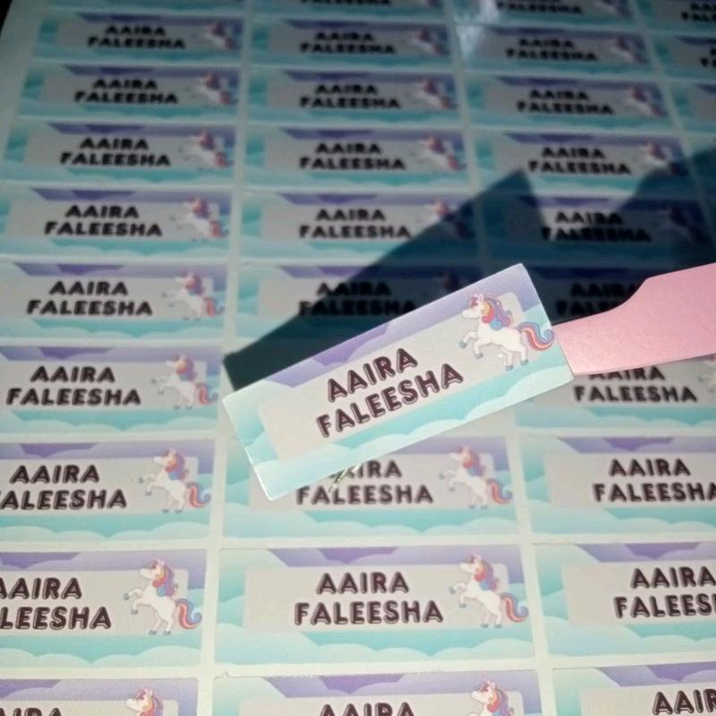 Sticker Nama/Alat tulis Kartun Comel - TikTok Shop Malaysia