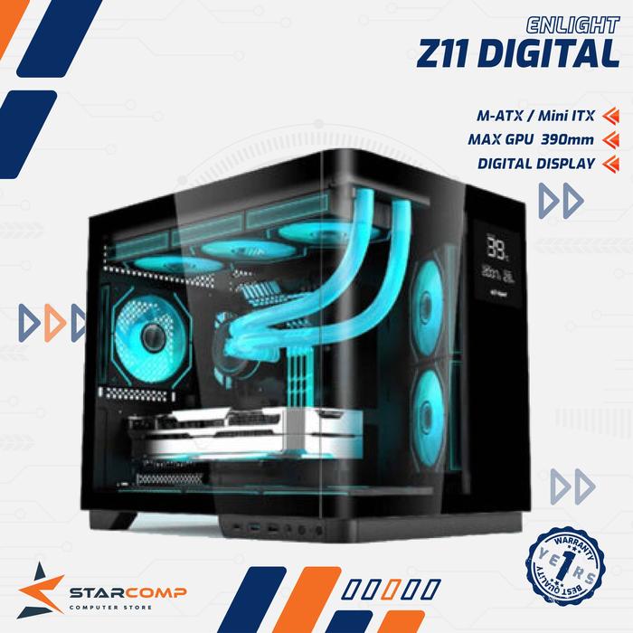Promo Enlight Z11 With DIGITAL Display M-ATX Casing PC Cicil 0% 3x ...