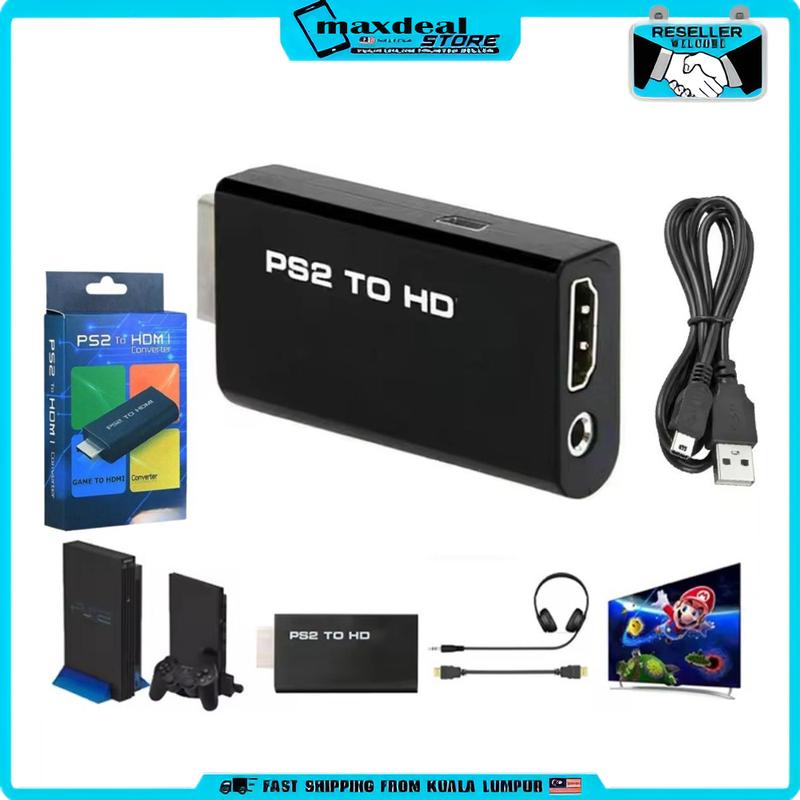 PS2 TO HDMl CONVERTER PlayStation 2 VGA Convert HD with 3.5m - TikTok ...