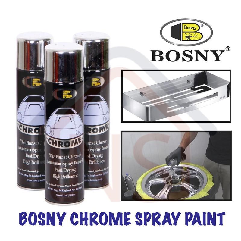 BOSNY Chrome Spray Paint B103 / Silver Chrome Spray Paint - TikTok Shop ...
