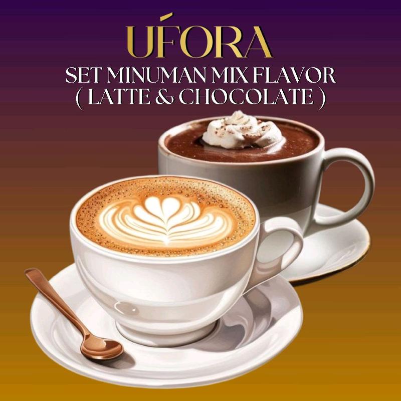 UFORA SET MINUMAN MIX FLAVOR - ALMOND LATTE & CHOCOLATE TOFFEE - TikTok ...