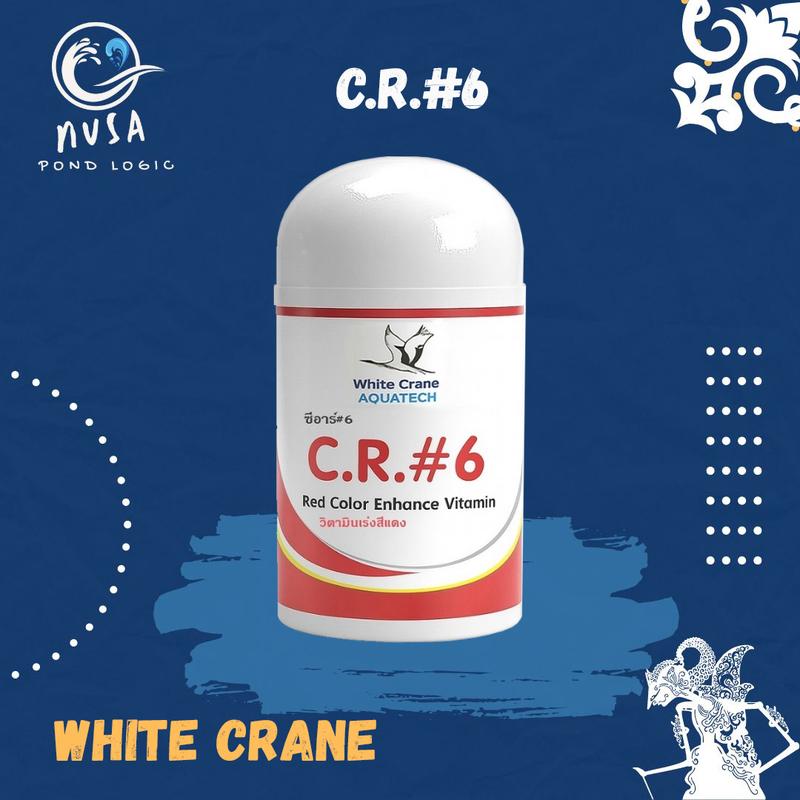 White Crane Vitamin CR6 Fish Food Increased Color Red Enhancer - Shop | Tokopedia
