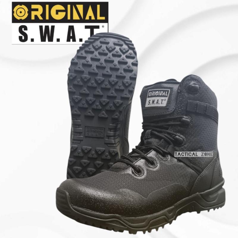 SWAT Tactical boot Operasi kasut trafic Hiking boot swat Leather ...