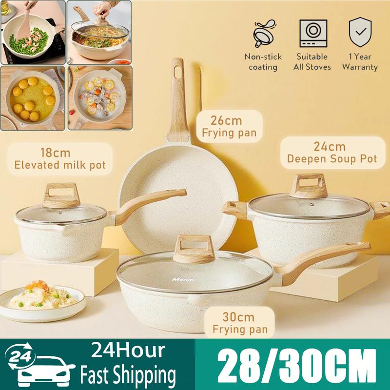 7PCS CAROTE Same Style kuali Non Stick Pot Cookware Set Japanese ...