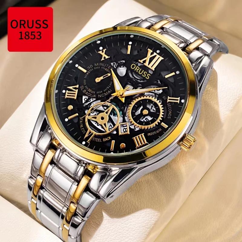 Jam Tangan Keluli Tahan Karat Lelaki, ORUSS, Paparan Tarikh, - TikTok ...