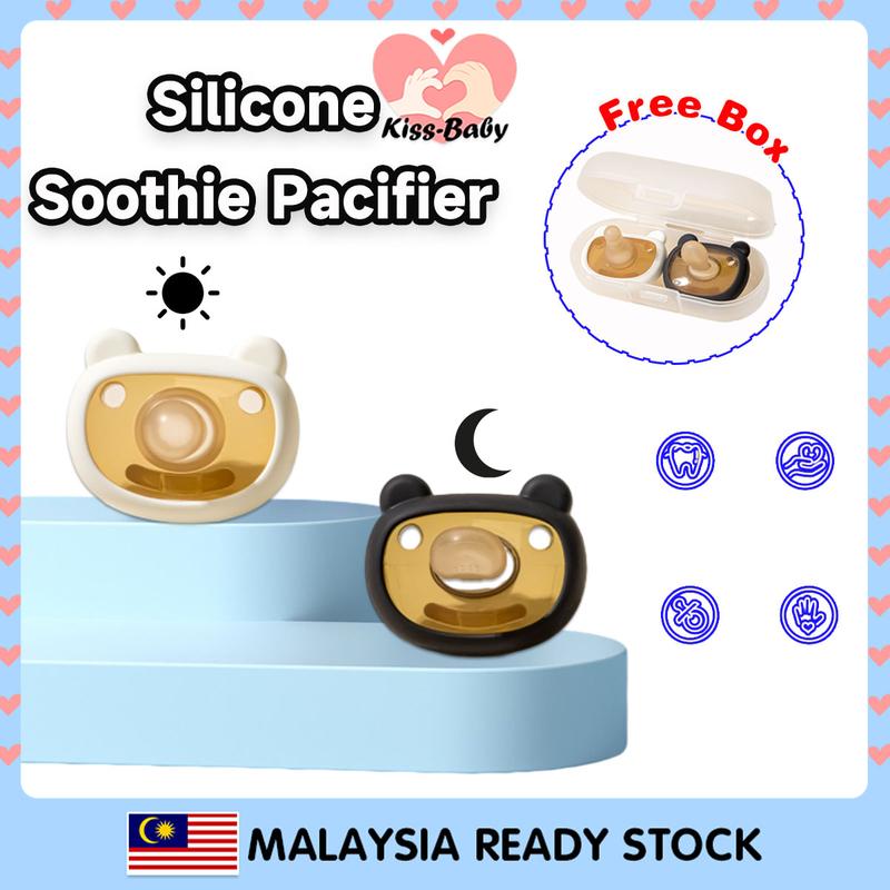 Day & Night Baby Pacifier Round head & Flat head Soother Pacifier ...