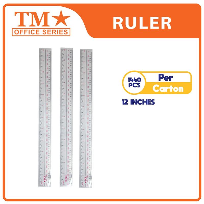 TM Flexible Ruler Transparent - 12 Inches - 1440 Pieces per Order ...