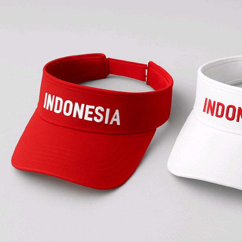 Topi golf merah putih tulisan indonesia spesial HUT RI ke-80/fashion ...