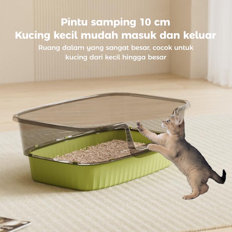 Litter Box Kucing Bulat - Bak Pasir Kucing Tempat Toilet Kucing ...