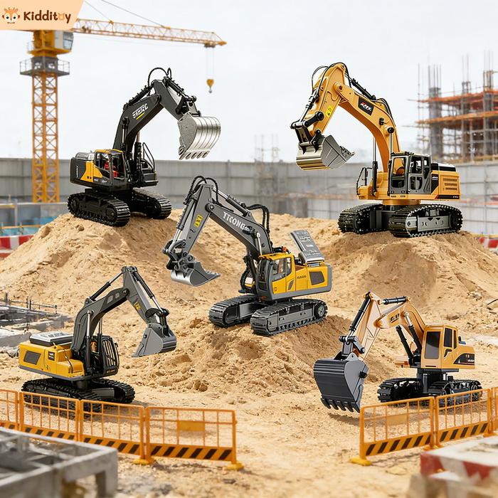 Promo Kidditoy Mainan Excavator Remote Control Besar Mobil Ekskavator ...