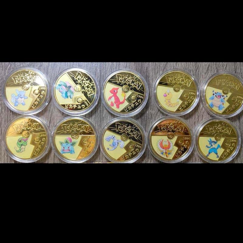 Pokemon Coin Mainan Sample Toys Edisi Emas(10 pcs) - TikTok Shop Malaysia