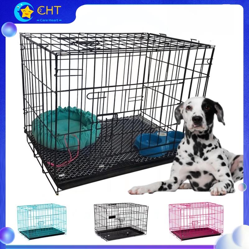 【CHT】Foldable Dog Cage Pet Cage with Poop Tray Heavy Duty Do - TikTok ...