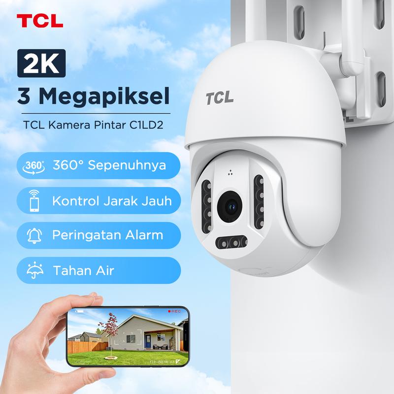 TCL Kamera CCTV Outdoor 2K 3MP | Kamera Luar Rumah 360° Puta - Shop ...