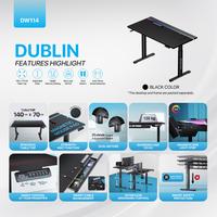 Promo Fantech Dublin DW114 Electric Adjustable Desk Black Cicil 0% 3x ...