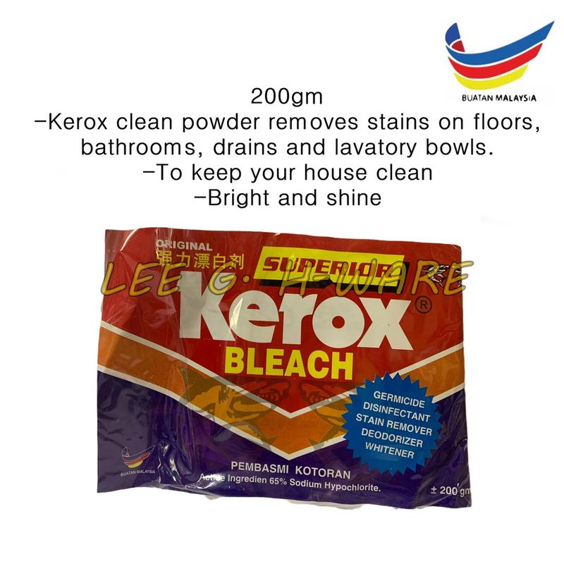 [ORIGINAL] 200GM KEROX Bleach Powder I Disinfectant powder I - TikTok ...