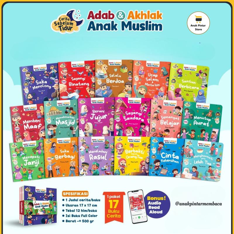 Buku Cerita 17 Akhlak dan Adab Islam Anak Muslim Seri Dongen - Shop ...