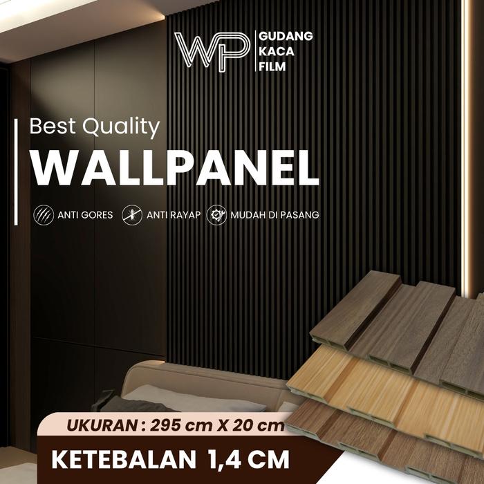 Promo Wall Panel PVC Woodpanel Kisi Kisi Kayu Motif Kayu KETEBALAN 1,4 ...