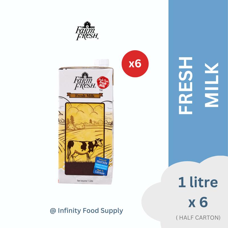 FARM FRESH FULL CREAM MILK UHT HALF CARTON X 6 PACKS - TikTok Shop Malaysia