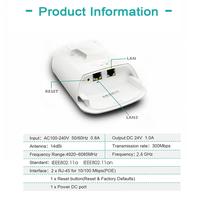 Jual 2 pieces 1-3 km 300 Mbit open router CPE 2.4G wireless access ...