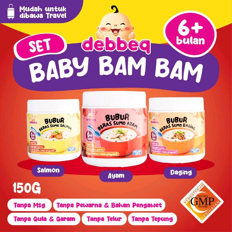 Set Bubur Baby Bam Bam Debbeq 6month+ - TikTok Shop Malaysia
