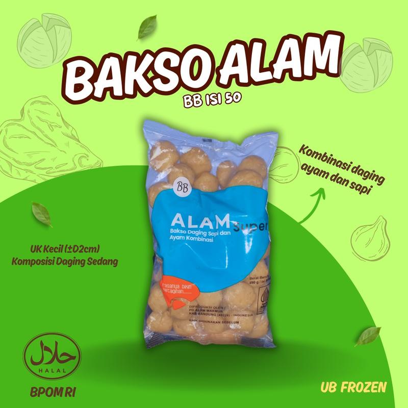 Baso Alam Super BB isi 50 Frozen Food Bakso - Shop | Tokopedia