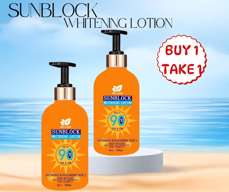 (BUY 1 TAKE 1)VELLSAR SPF90 SUNBLOCK WHITENING LOTION WITH VITAMIN ...