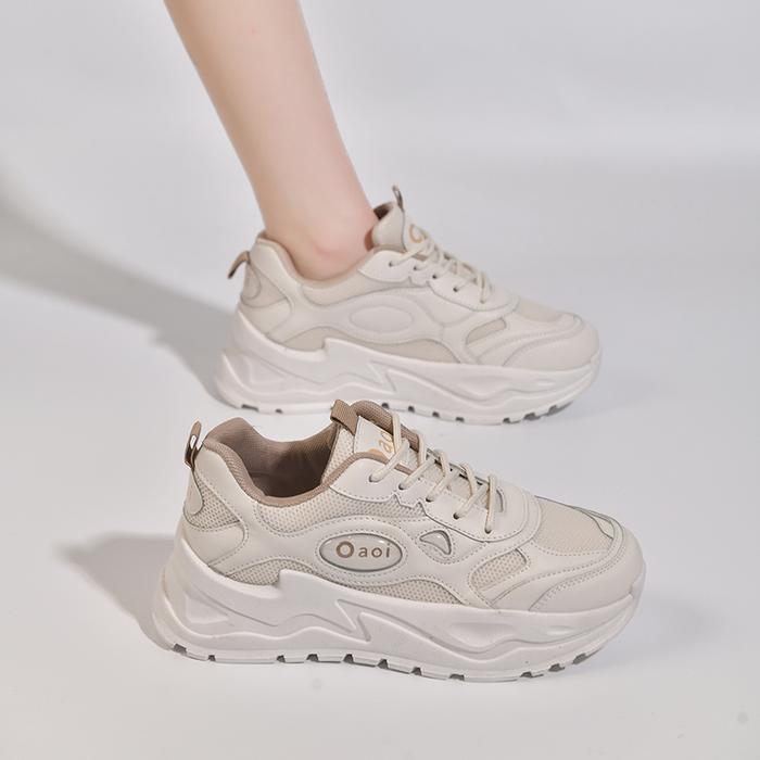 Jual KOII Sepatu Olahraga Sneakers Wanita Korea Putih Hitam Kasual ...
