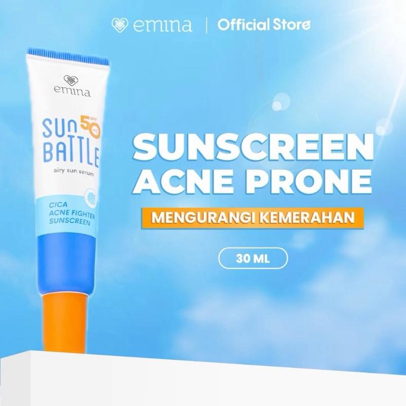 Emina Sun Battle Spf 50 Pa++++ Cica Acne Fighter Sunscreen - Shop ...