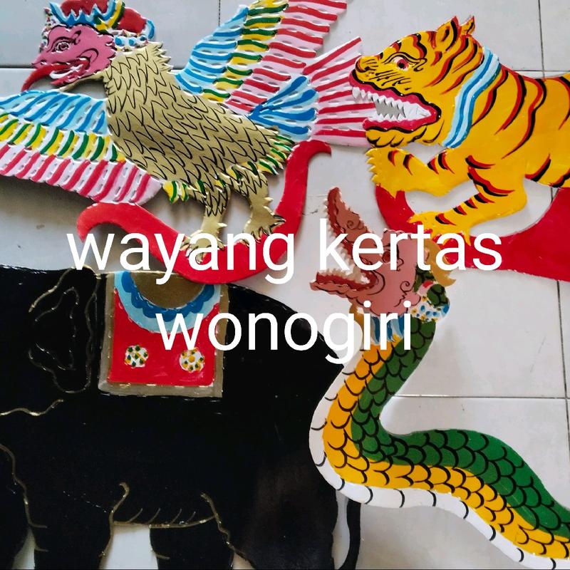 wayang hewan isi 4 gajah ular burung kuda macan - Shop | Tokopedia