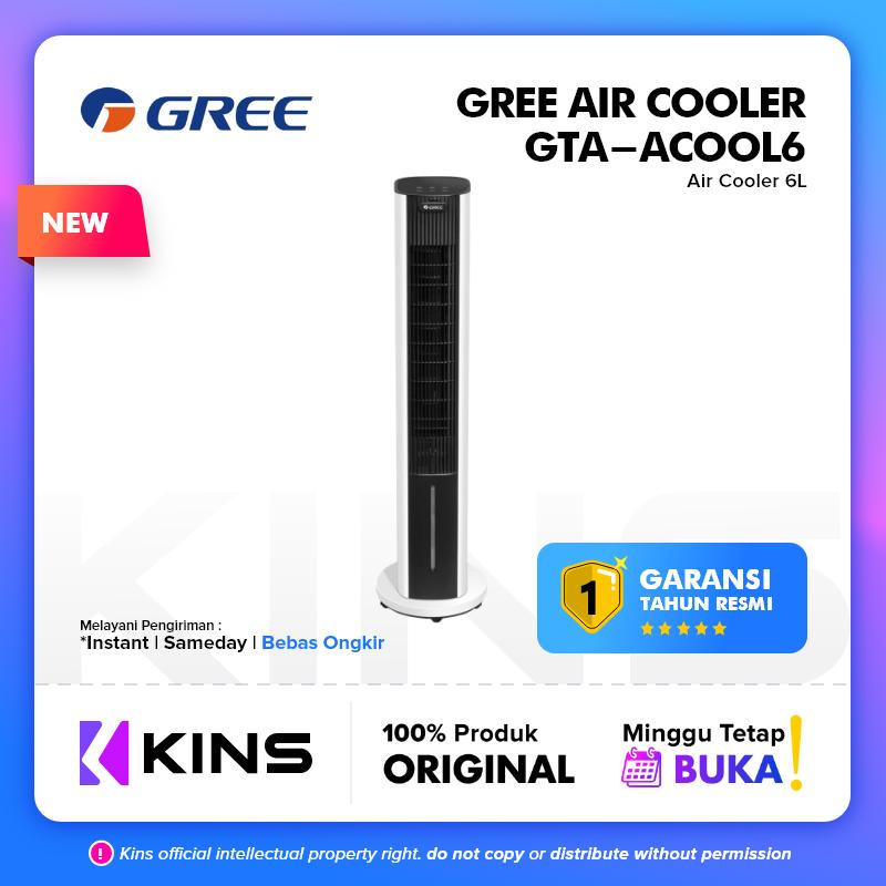 GREE GTA-ACOOL6 Tower Fan Air Cooler Model Kapasitas 6L with - Shop | Tokopedia