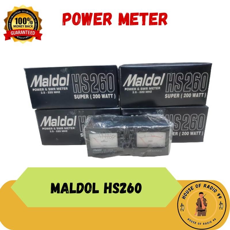 POWER METER SWR MALDOL HS260 200 WATT SWR MALDOL - Shop | Tokopedia