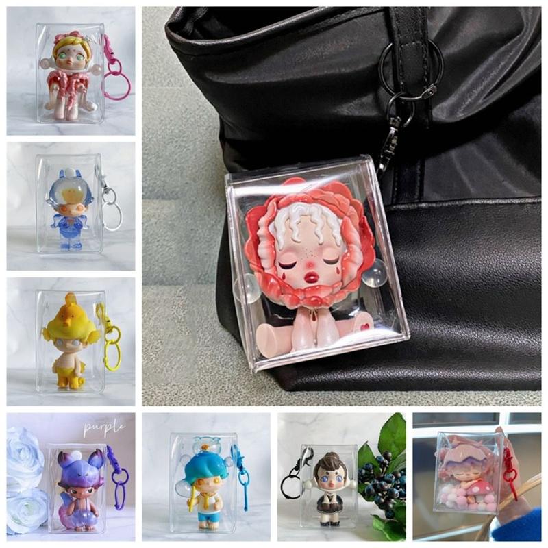 Clear Charm Pouch Display Pack PVC Dolls Display Keychain Dust - TikTok ...