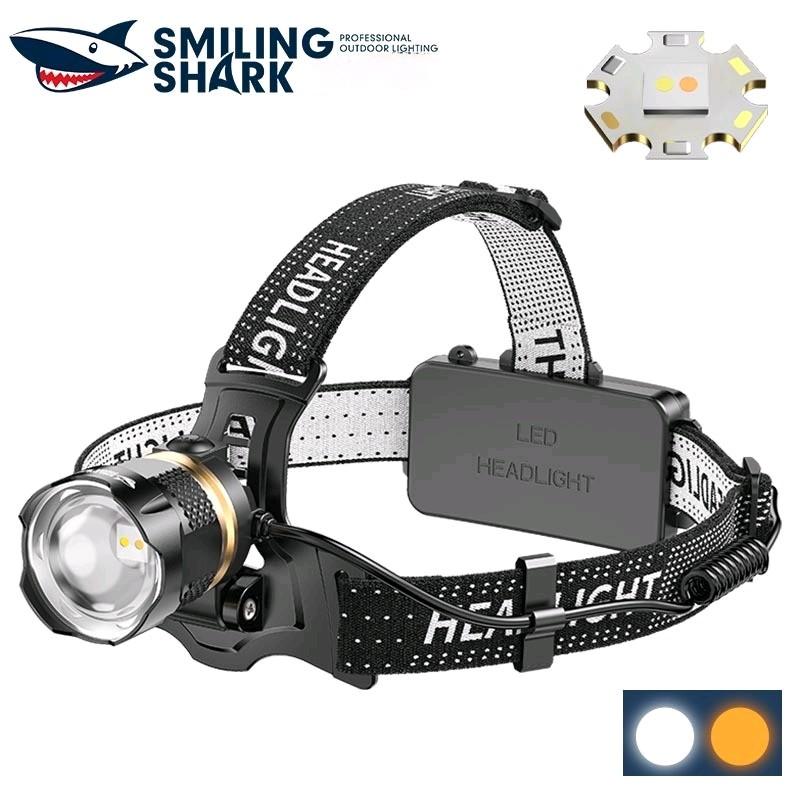 SENTER KEPALA LED SMILING SHARK TD-0161B M60 - 2 CAHAYA PUTI - Shop ...