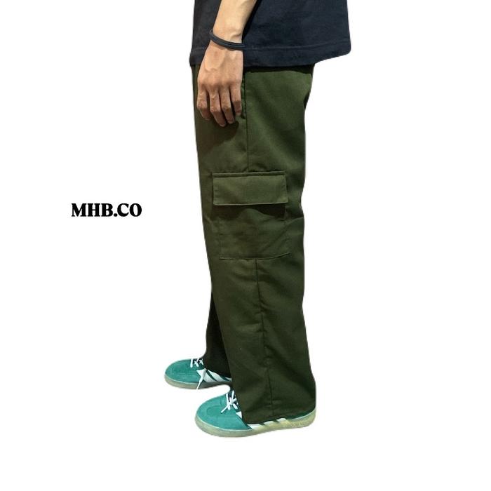 Jual CELANA CARGO LOOSEPANTS UNISEX - MHB CARGO PANTS - HITAM, L - Kab ...
