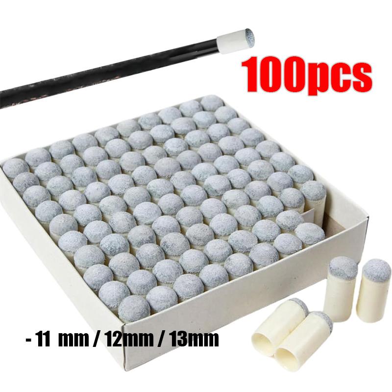 100Pcs Selongsong Stik Biliar Billiard Cue Stick 11mm/12mm/13mm ABS ...