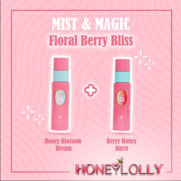 Honeylolly Floral Berry Bliss Aloe Body Mist Duo - Honey Blossom ...