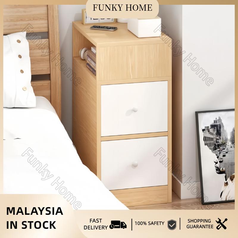 Funky Home-Bedside Table Wall Side Table Ultra-narrow Small Bedroom ...