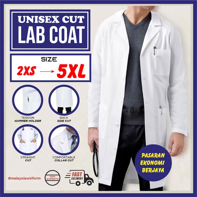 LAB COAT UNISEX READY STOCK BAJU MAKMAL BORONG MURAH BAJU KO - TikTok ...