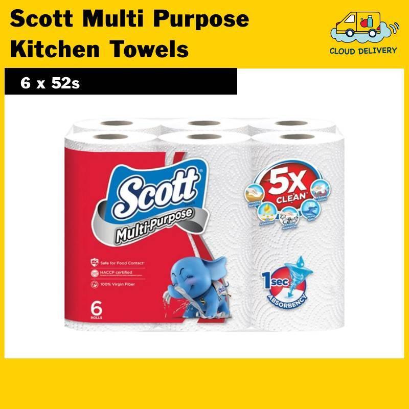 Scott Multi Purpose Kitchen Towels (6 x 52s) - TikTok Shop Singapore